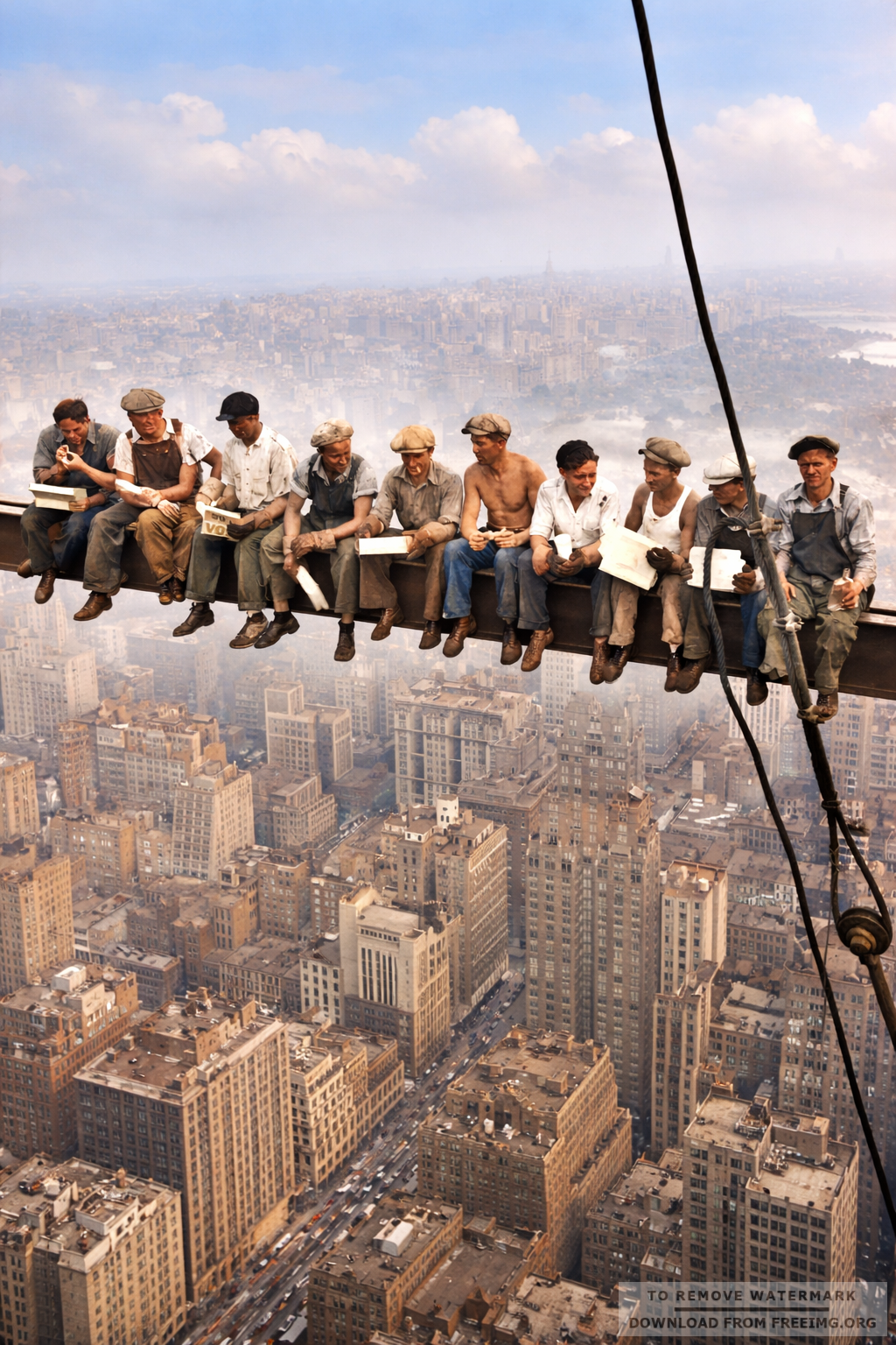 1932 Lunch Atop a Skyscraper Rockefeller Center Construction Workers ...