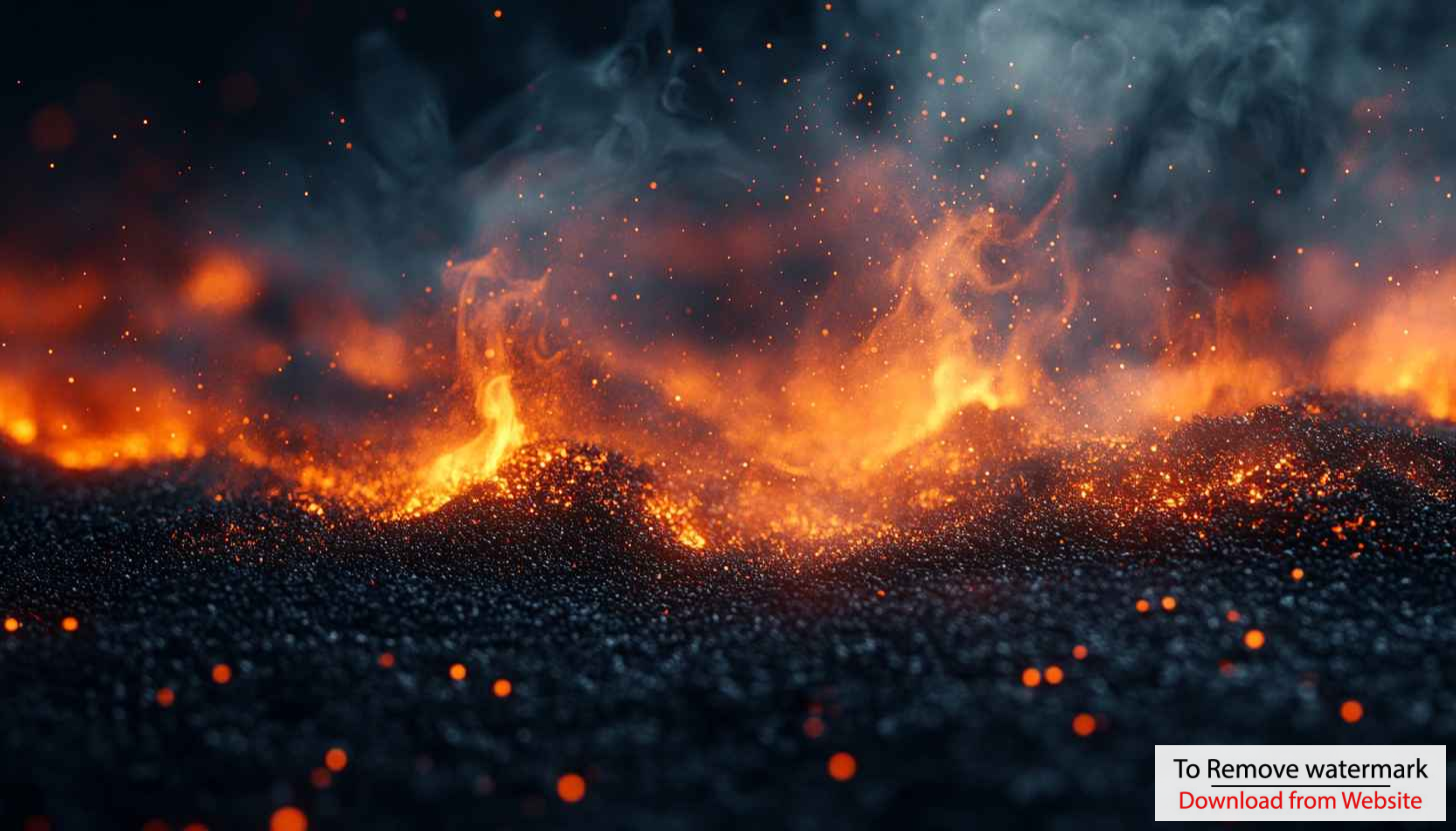 Fiery Lava Field 4K Desktop Background, Free Mobile Wallpaper - Free Img